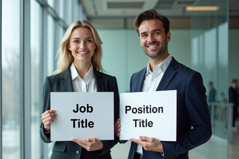 Différence entre titre de poste et titre de travail : explication ...